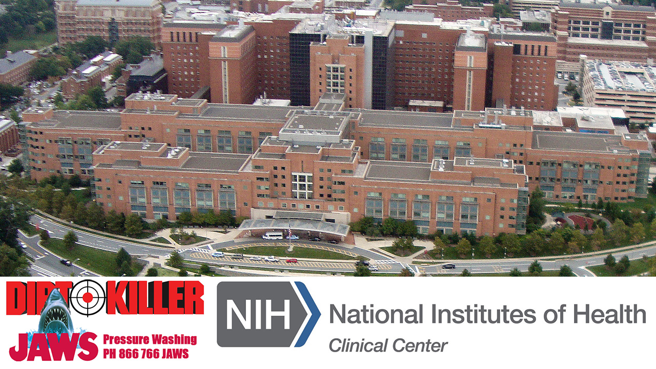 Commercial pressure washing NIH Hospital | Jaws | Dirt Killer