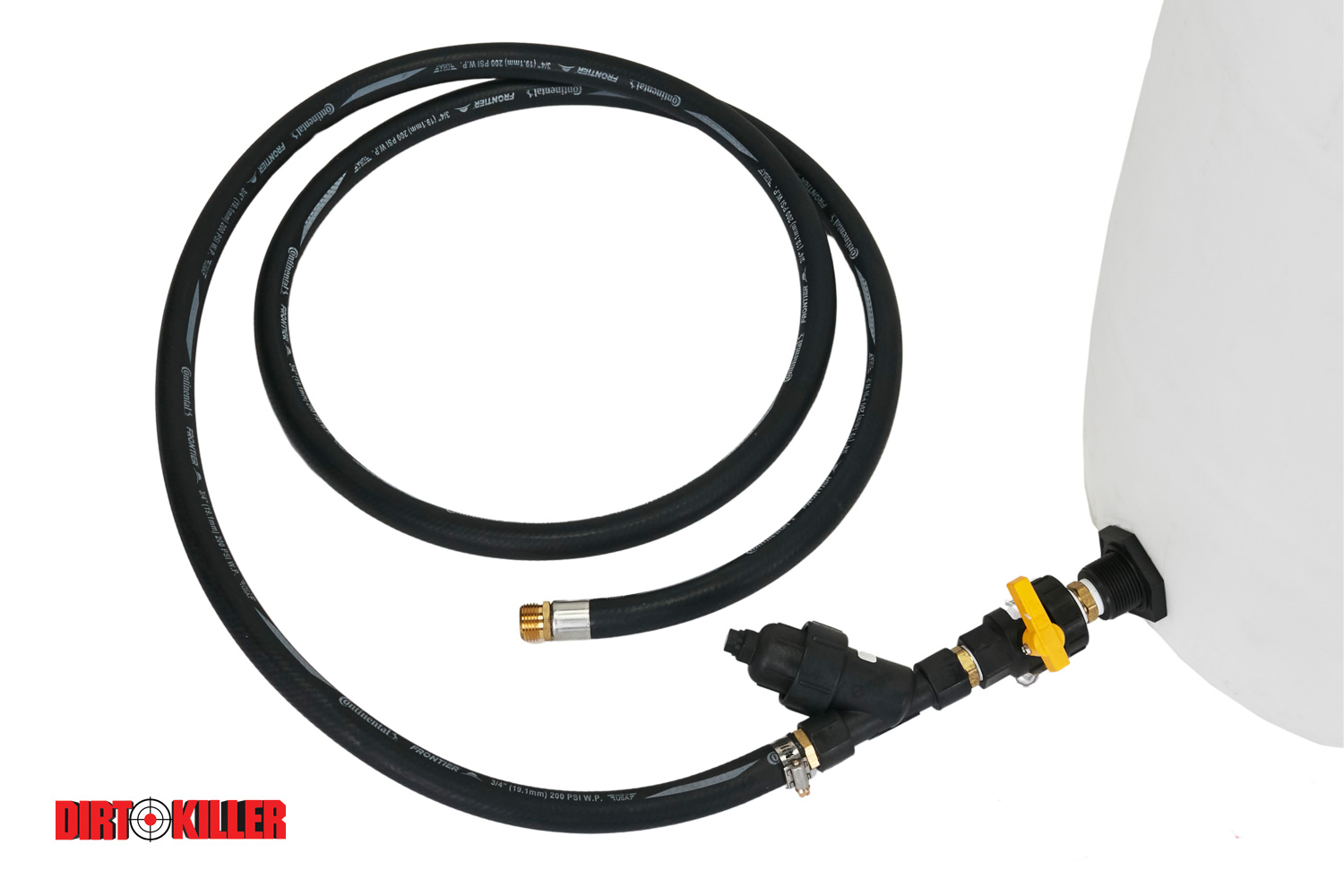 30 Gallon Drum Style Buffer Tank with Ball Valve, Filter and 10' Supply ...