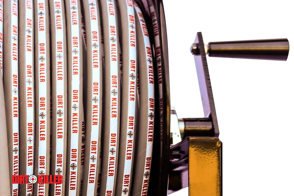 Double Stack Hose Reel Kit With Hoses Installed | Dirt Killer