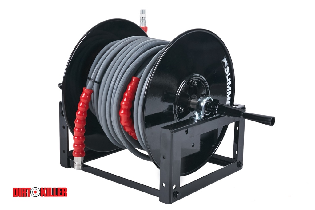 High Pressure Hose Reel Kit With Hoses Installed (SM12) | Dirt Killer