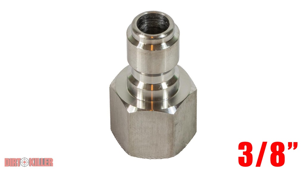 3/8" Stainless Steel Female Plug | Commercial grade | Quick disconnect