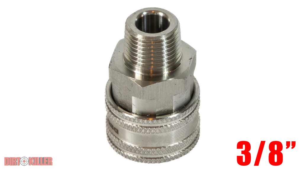 3/8" Stainless Steel Male Socket | Commercial grade | Industrial Strength