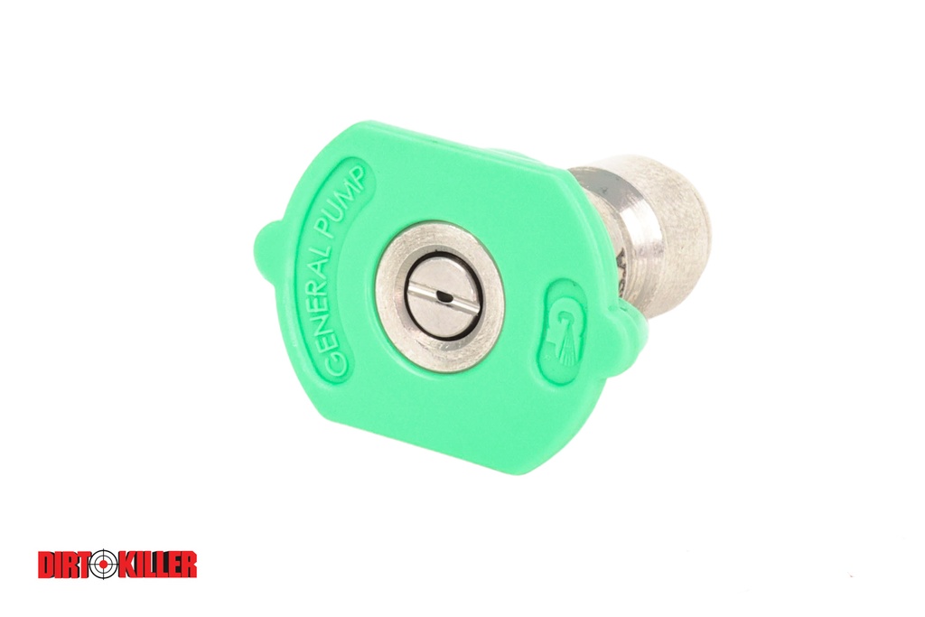 Green Flat Tip Nozzle 7.0-25 degree Quick Connect | Dirt Killer